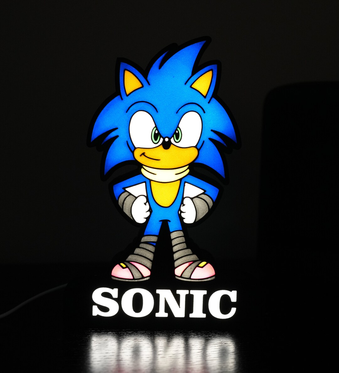 Sonic LED Light Box 3D Printed - Etsy