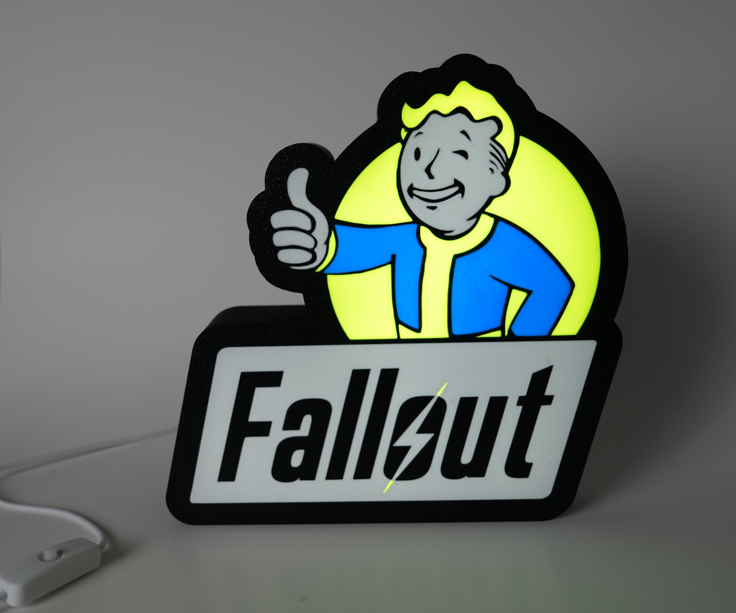 Fallout LED Lightbox Vault Boy Fallout 4 Birthday Gift Ideas Gamers ...