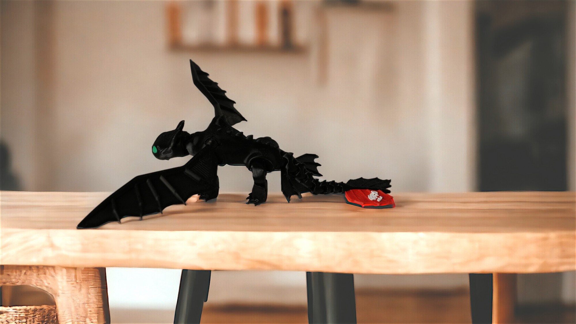 Flexi Toothless Dragon 3D Printed Fun Toy Unique Birthday Gift Idea for ...