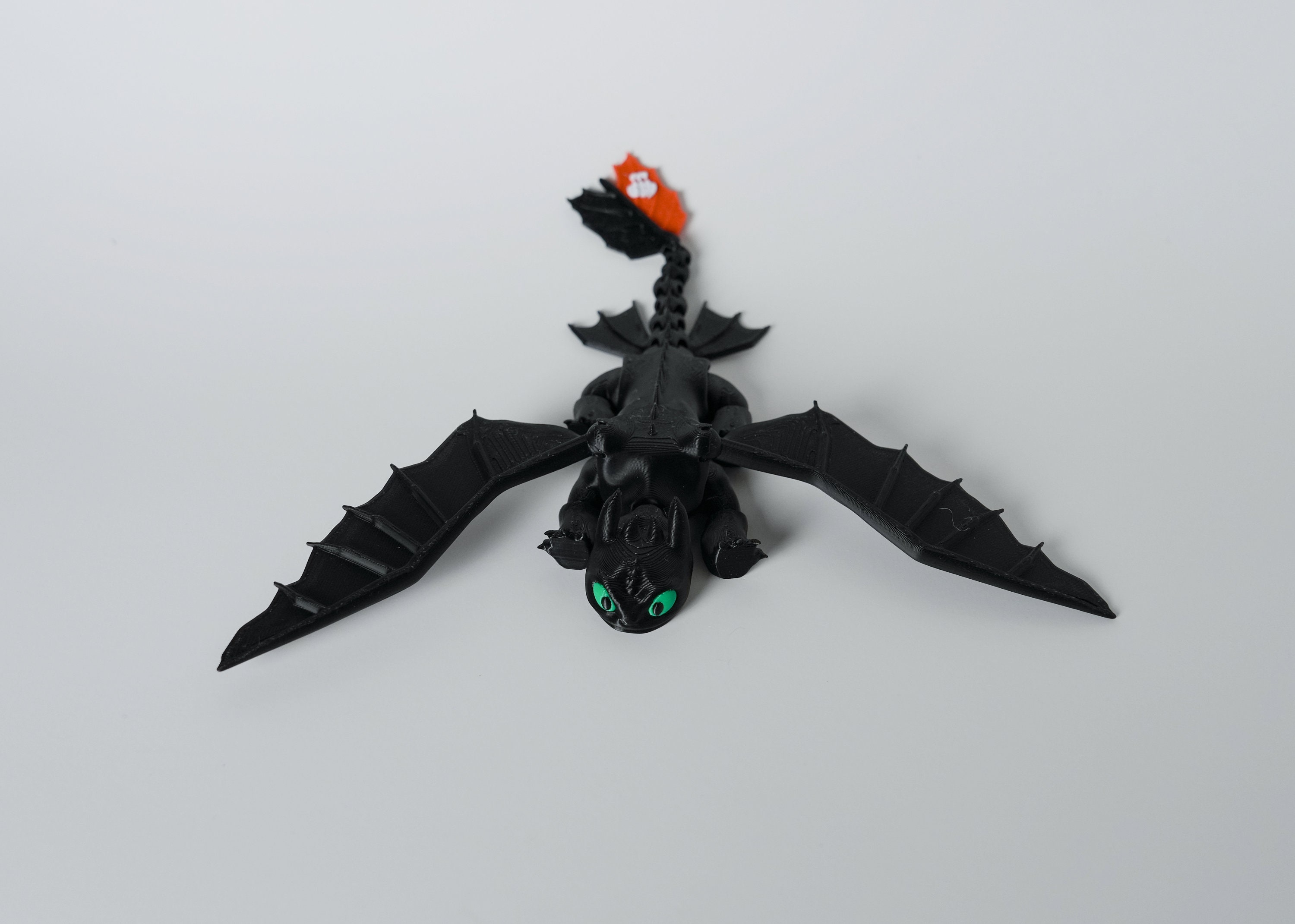 Flexi Toothless Dragon 3D Printed Fun Toy Unique Birthday Gift Idea for ...
