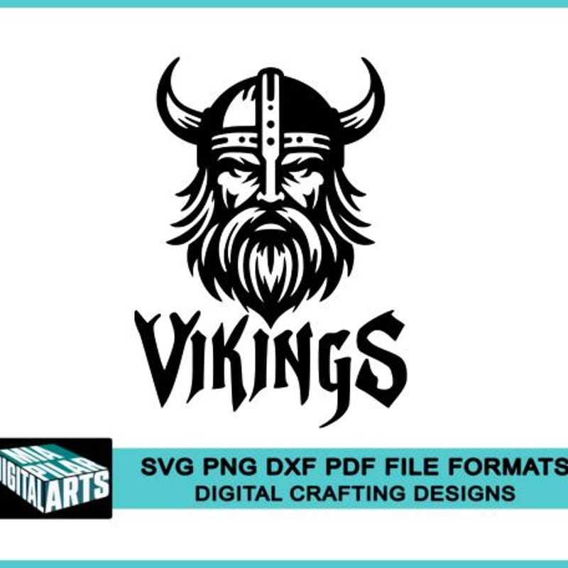 Vikings Logo Svg - Etsy