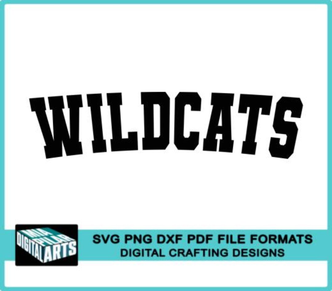 Wildcats T-shirt Svg,svg Dxf Pdf Png Files,cricut Cut File,silhouette ...