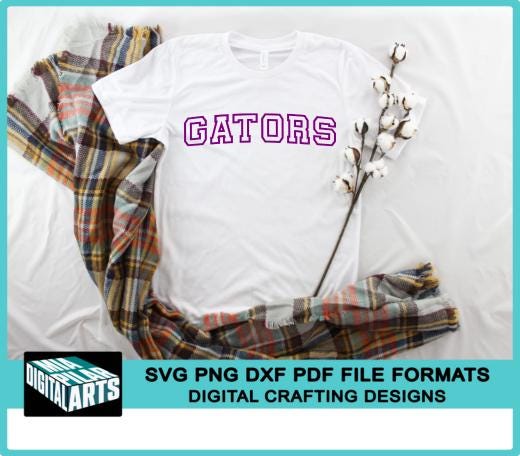 Gators Svg Dxf Pdf Png Files,cricut Cut File,silhouette,gators School ...