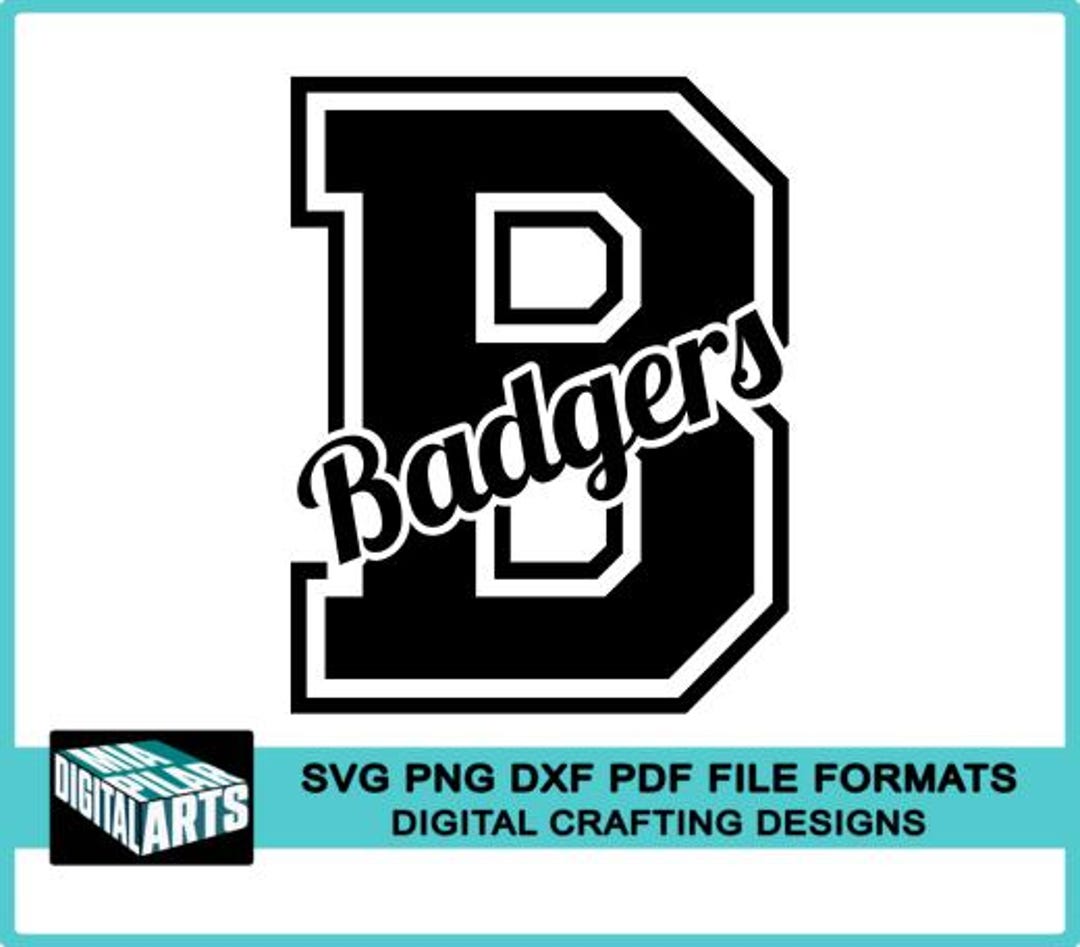 Badgers T-shirt Svg,svg Dxf Pdf Png Files,cricut Cut Files,silhouette ...