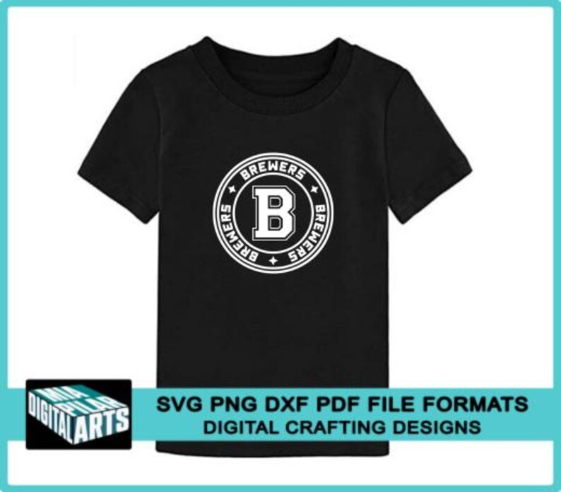 Brewers T-shirt Svg,svg Dxf Pdf Png Files,cricut,silhouette,brewers ...