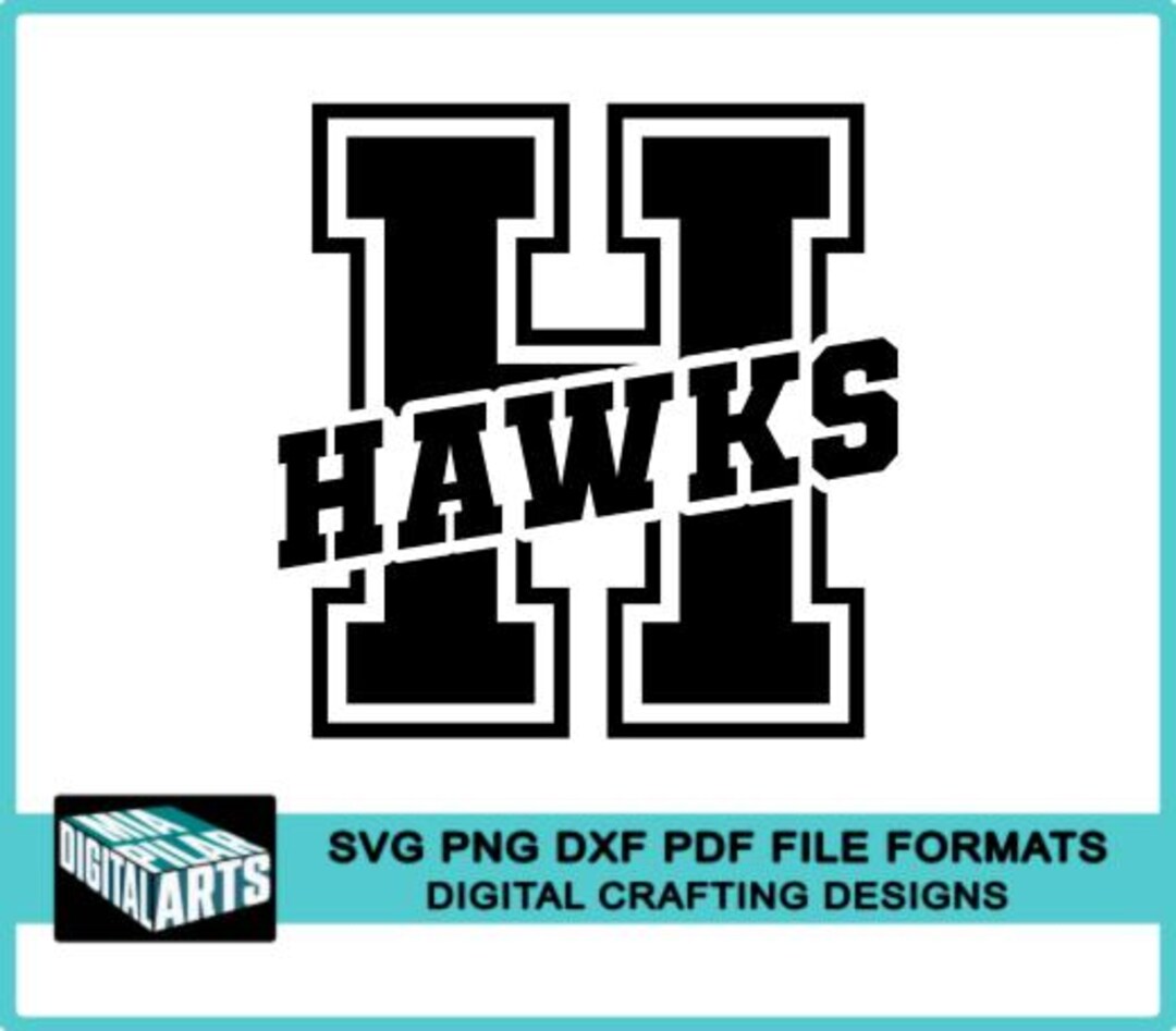 Hawks T-shirt Svg,svg Dxf Pdf Png Files,cricut Cut File,silhouette ...