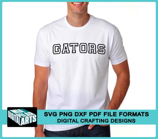 Gators Svg Dxf Pdf Png Files,cricut Cut File,silhouette,gators School ...