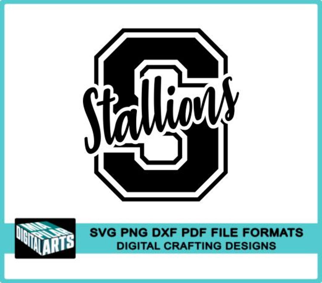 Stallions T-shirt Svg,svg Dxf Pdf Png Files,cricut,silhouette,stallions ...