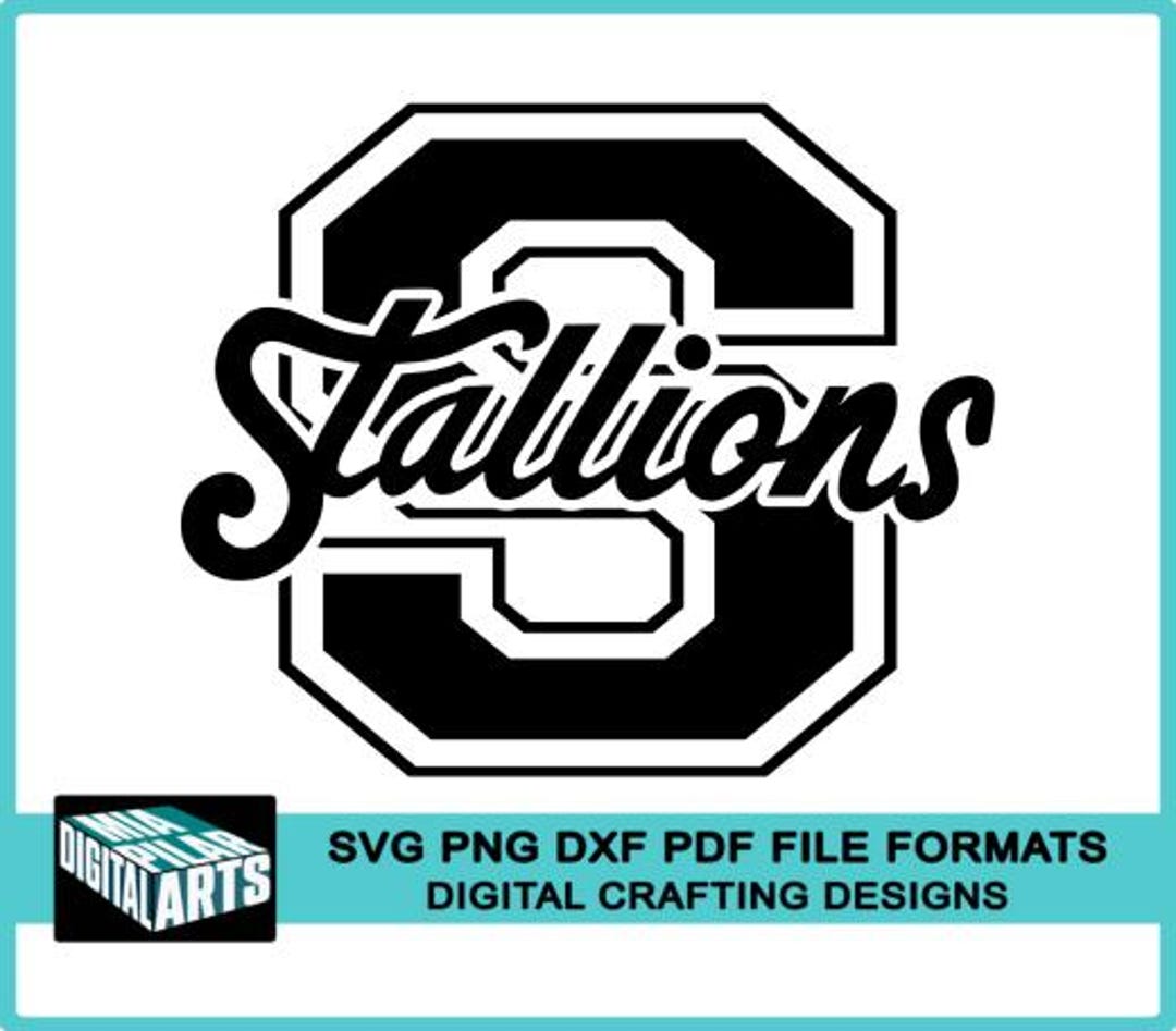 Stallions T-shirt Svg,svg Dxf Pdf Png Files,cut Files,cricut Cut Files ...