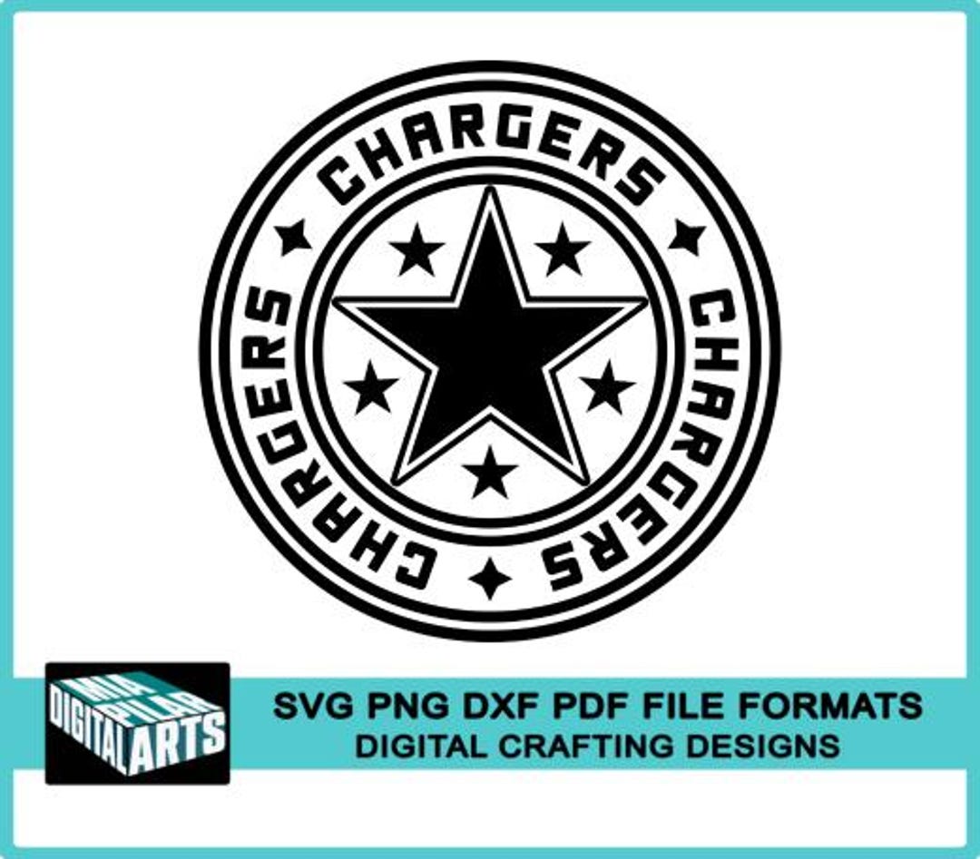 Chargers T-shirt Svg,svg Dxf Pdf Png Files,cricut Cut File,silhouette ...