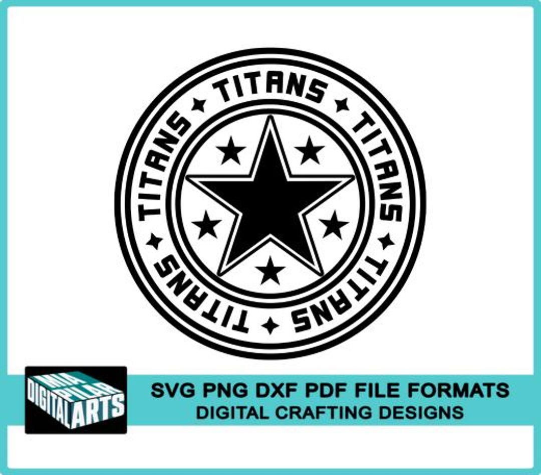 Titans T-shirt Svg,svg Dxf Pdf Png Files,cut Files,cricut,silhouette ...