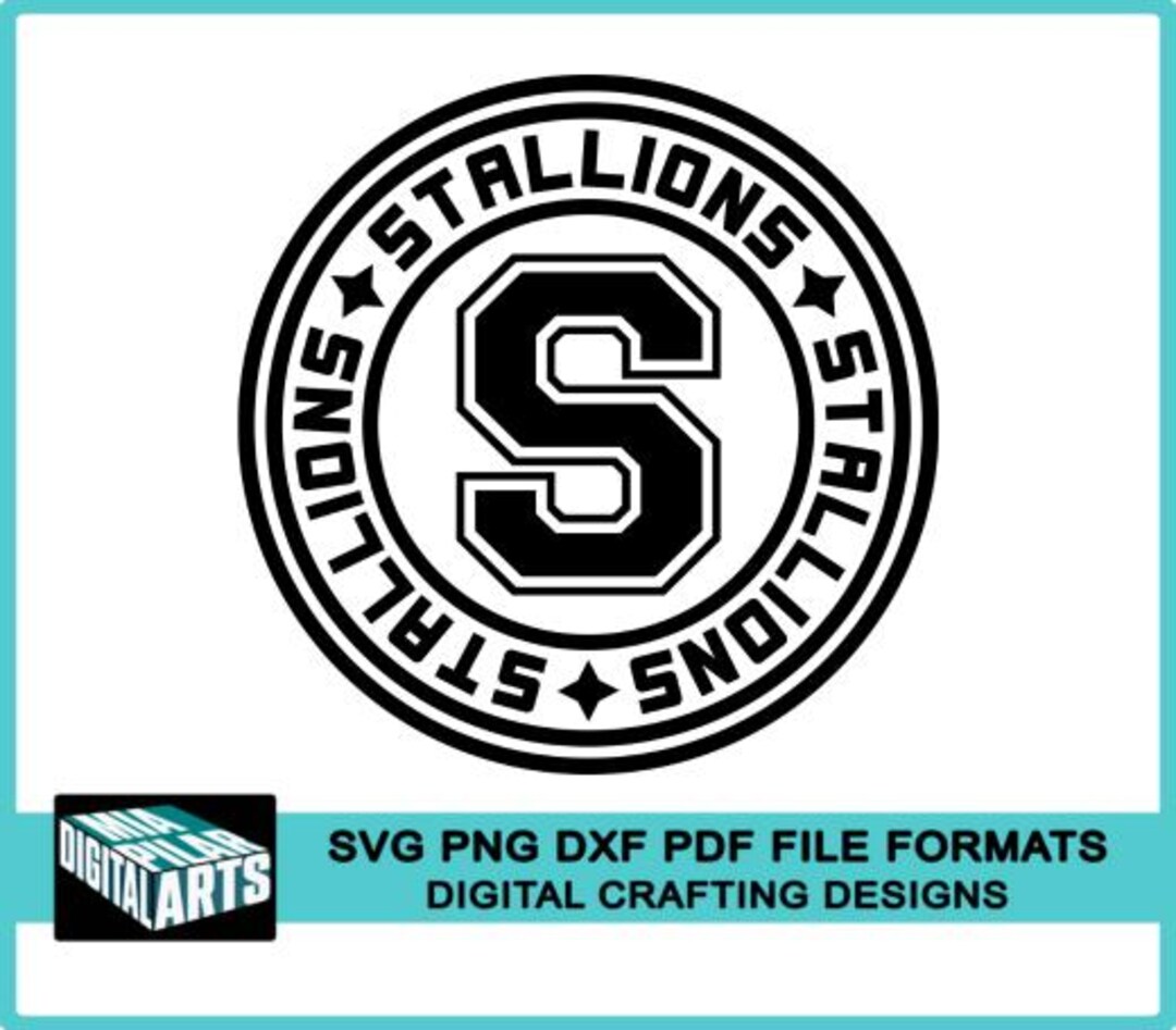 Stallions Svg,svg Dxf Pdf Png Files,cricut Cut File,silhouette ...