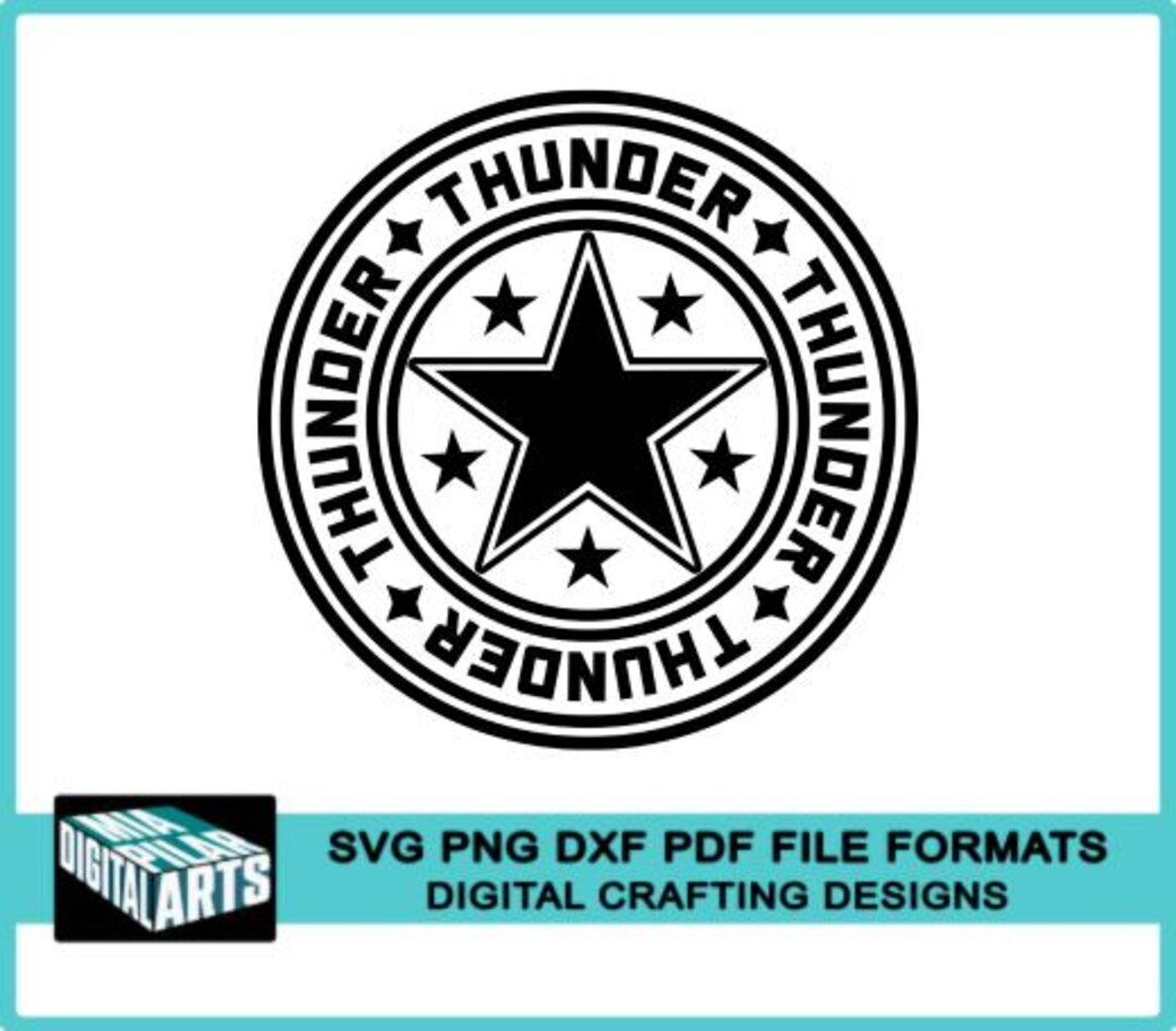 Thunder T-shirt Svg,svg Dxf Pdf Png Files,cricut,silhouette,thunder ...