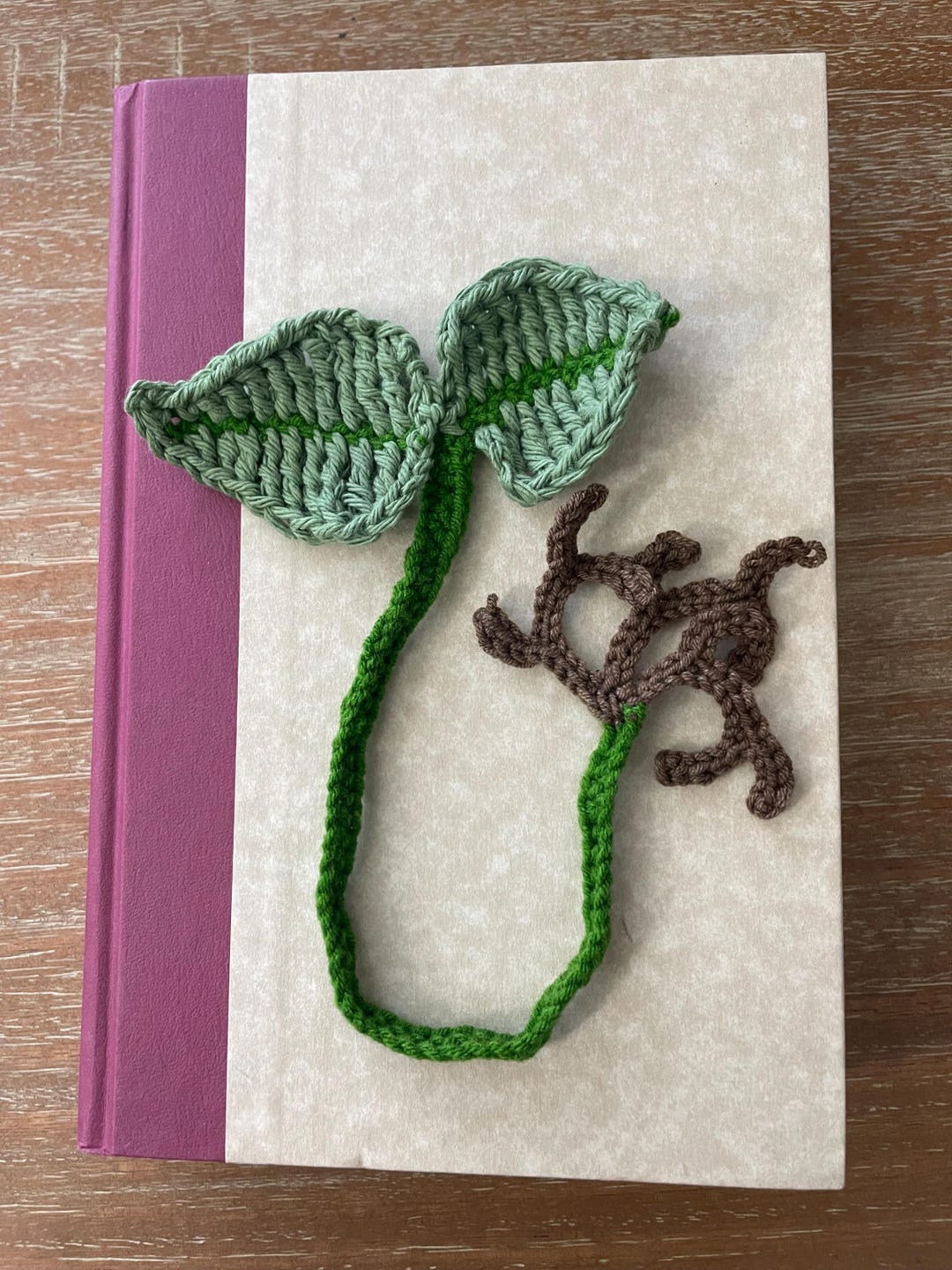Leaves and Roots Amigurumi Crochet Bookmark Complete - Etsy