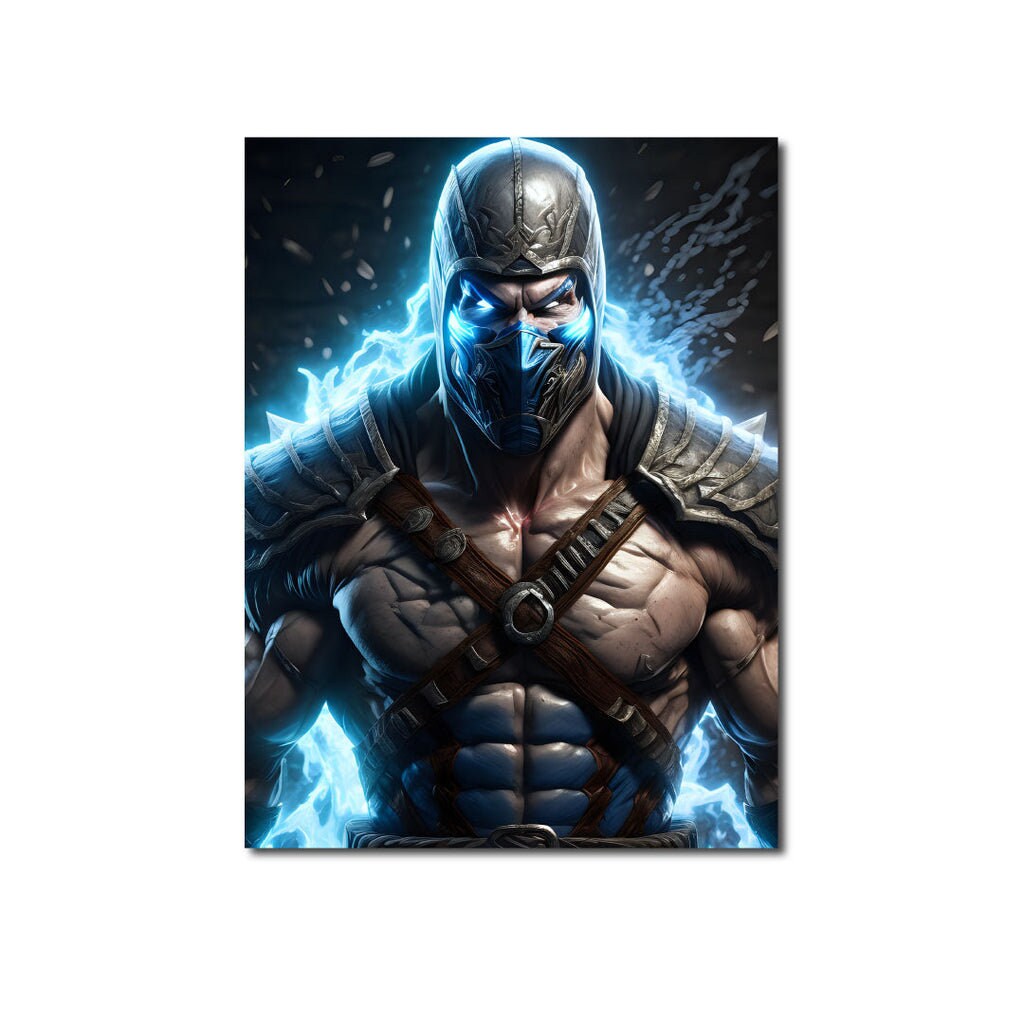 Mortal Kombat Sub Zero Fan Art Poster Game Room Decor Mortal Kombat ...