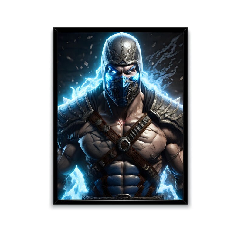 Mortal Kombat Sub Zero Fan Art Poster Game Room Decor Mortal Kombat ...