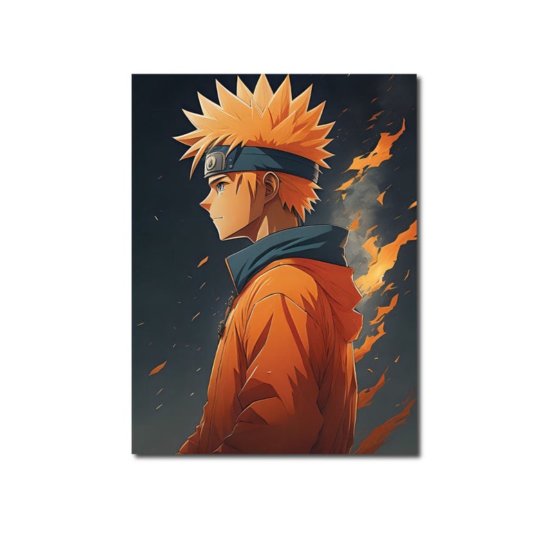 Naruto Concept Fan Art Poster Minimalist Movie Poster Retro Vintage Art ...