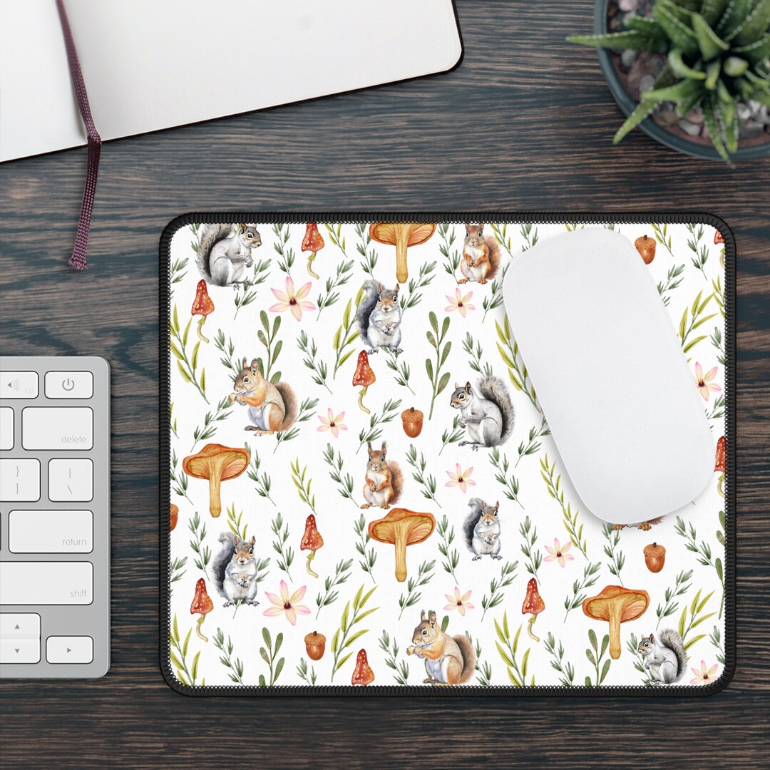 Cute Nature Mouse Pad, Cottagecore Desk Mat, Computer Mouse Pad, Green ...