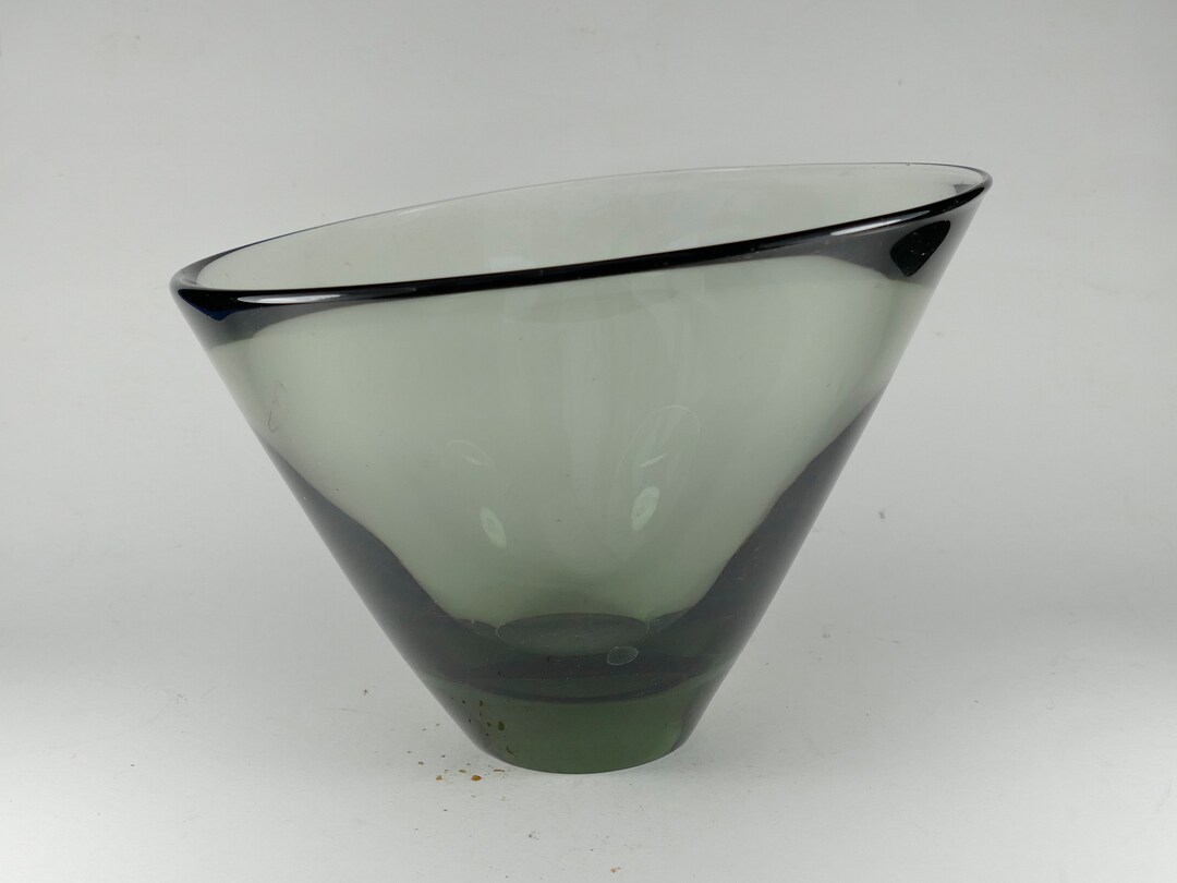 Vintage HOLMEGAARD Glass BOWL per Lutken 16749 LARGE 16.5cm High - Etsy