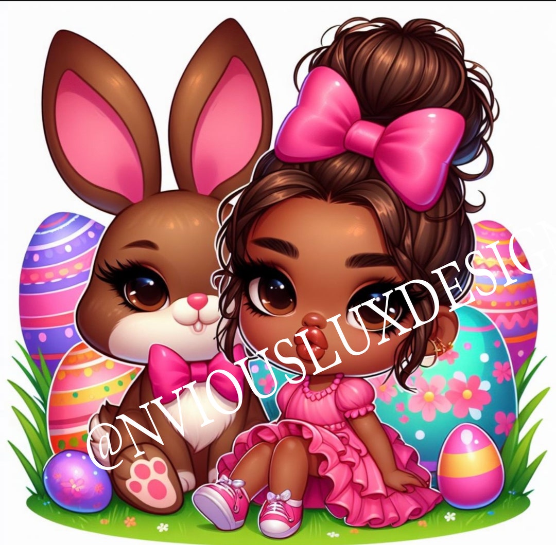 African American Easter Bunny, Black Easter Bunny, Easter Kids Art ...