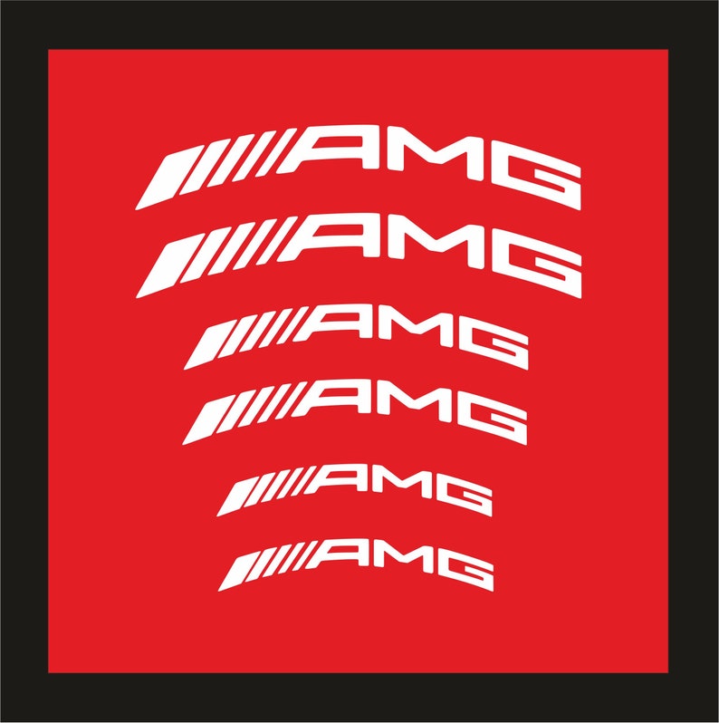 AMG Brake Caliper Decal / Sticker Set of 6 - Etsy