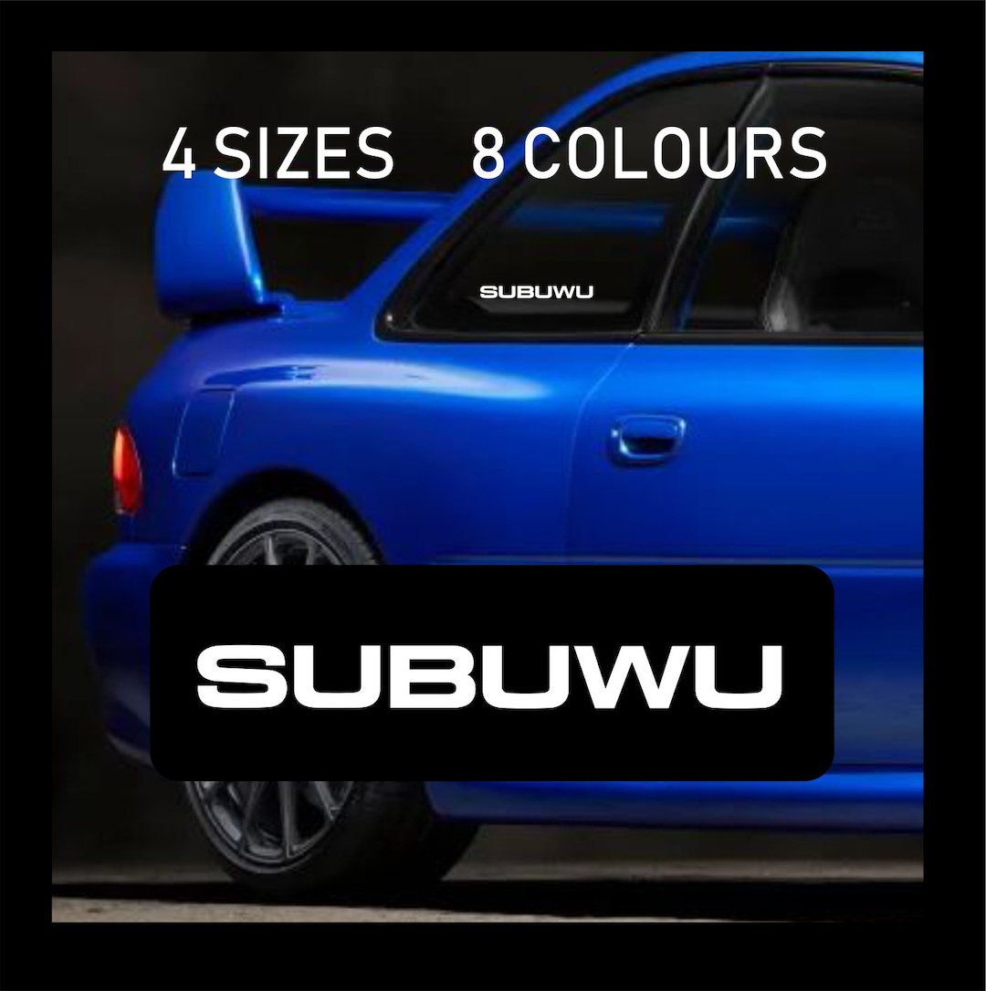 SUBUWU Decals / Stickers Set of 2 for Subaru - Etsy