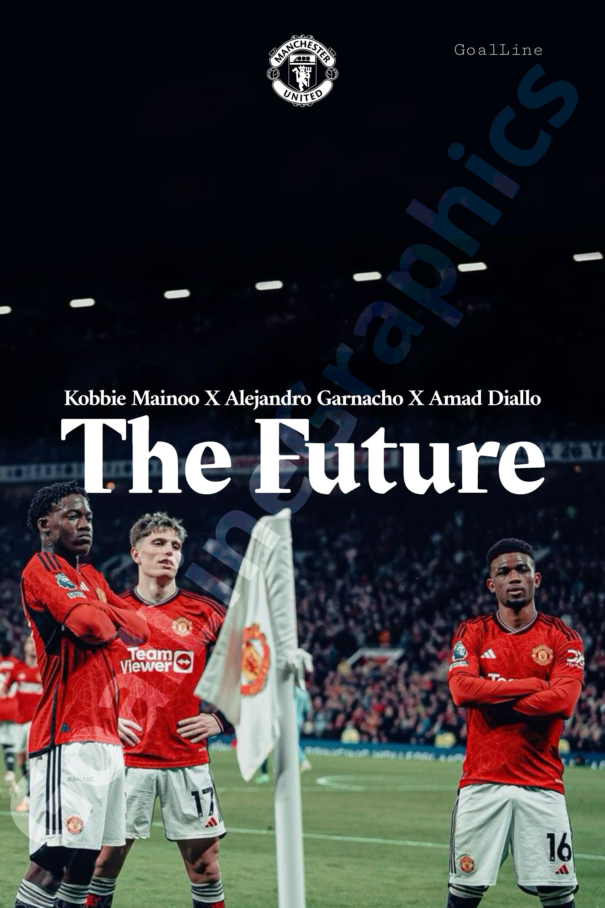 Manchester United Poster Mainoo X Garnacho X Diallo - Etsy