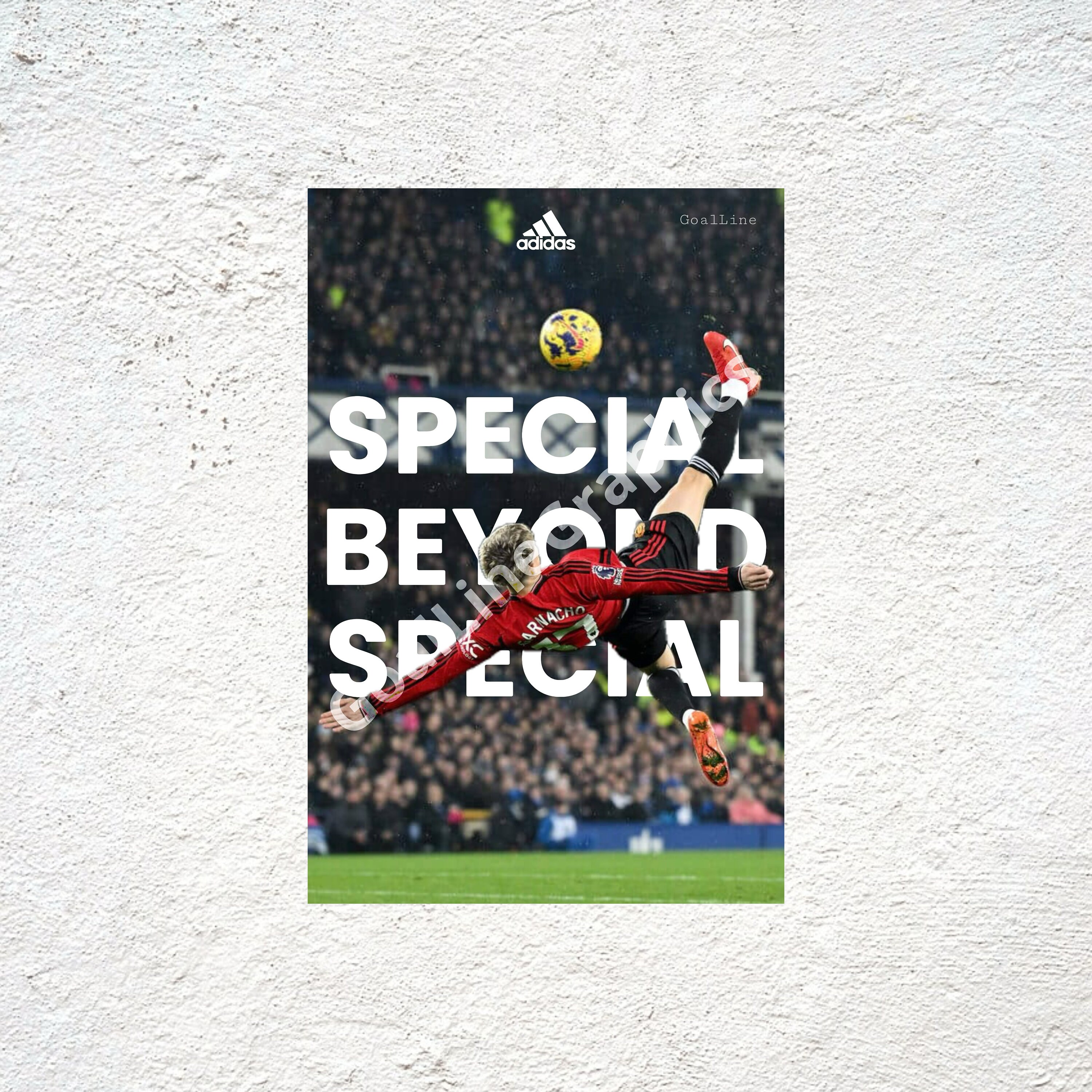 Garnacho Bicycle Kick Football Poster - Etsy