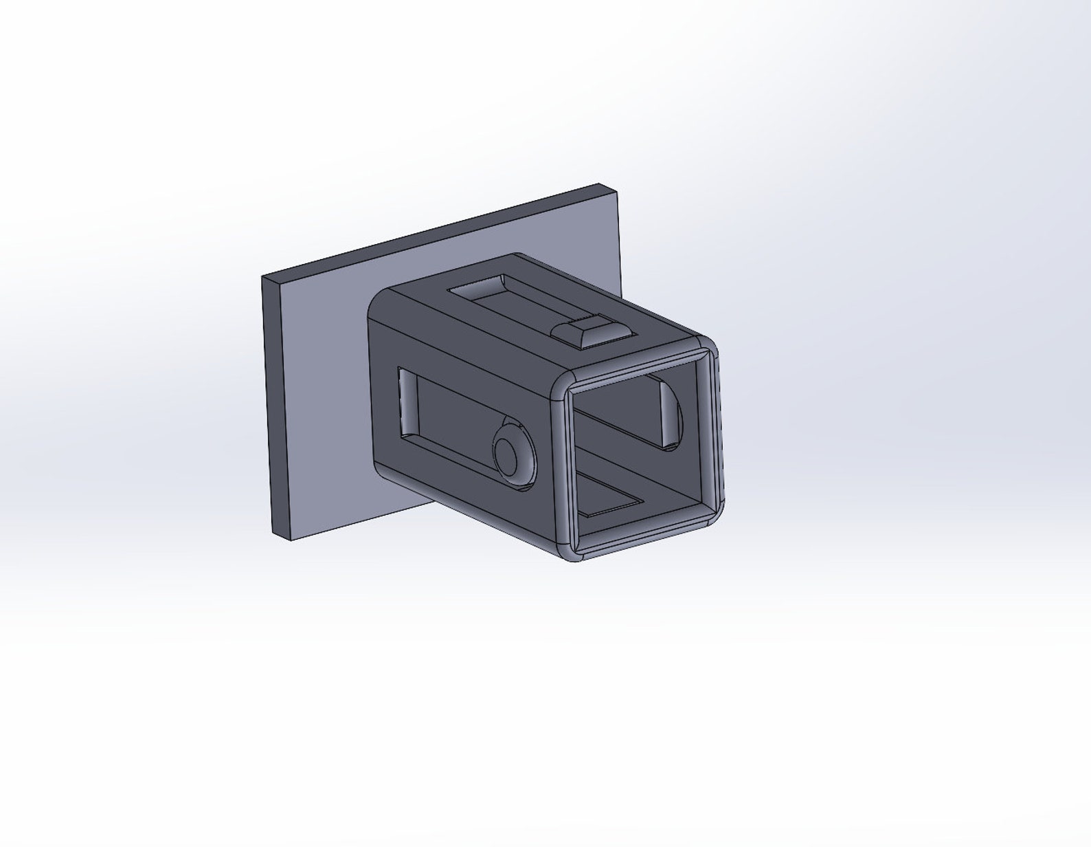 USA (curved) Trailer Hitch Cover STL for 2" Hitches (autolock- No ...