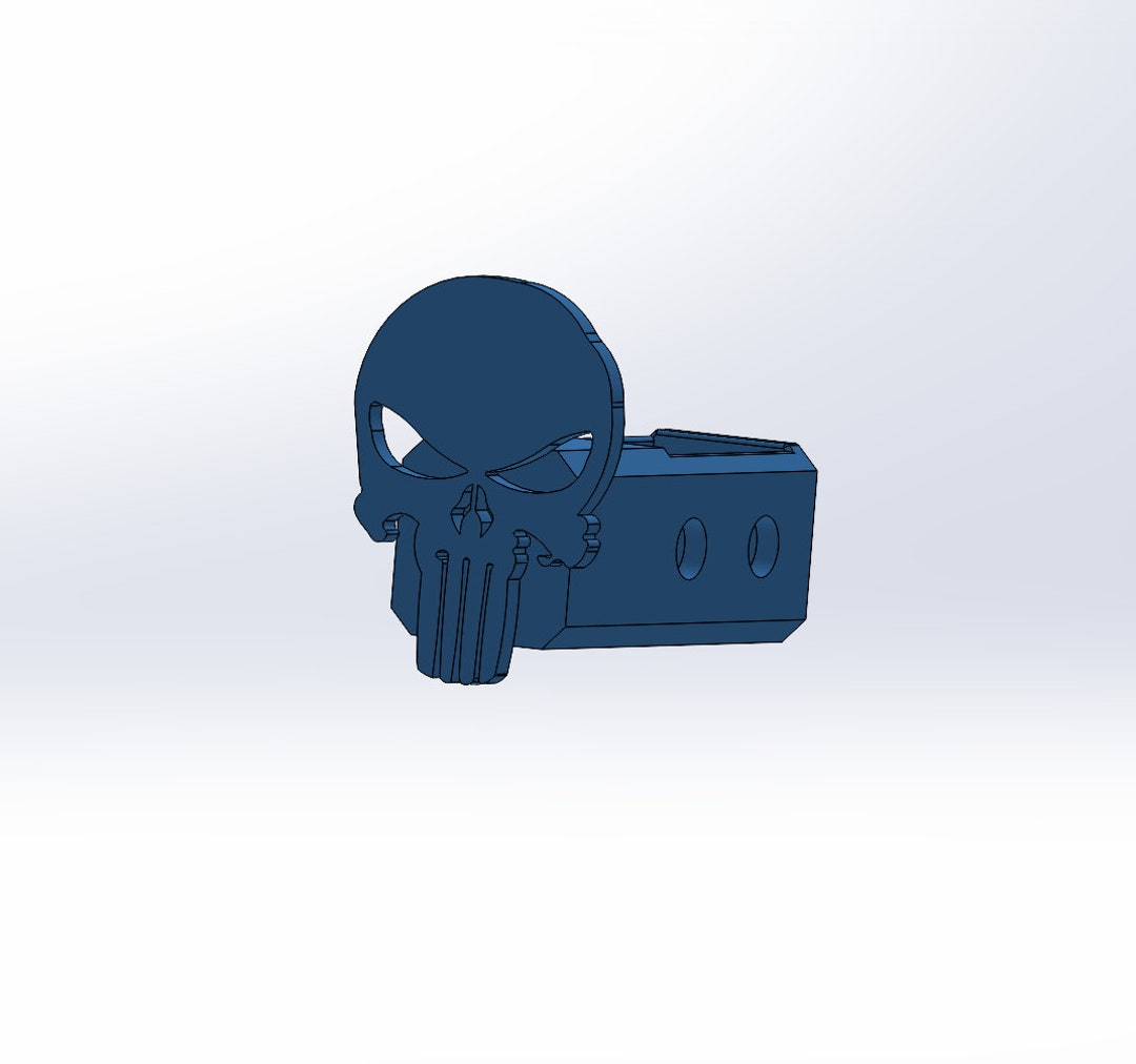 Skull Trailer Hitch Cover STL for 2" Hitches (hidden Storage ...