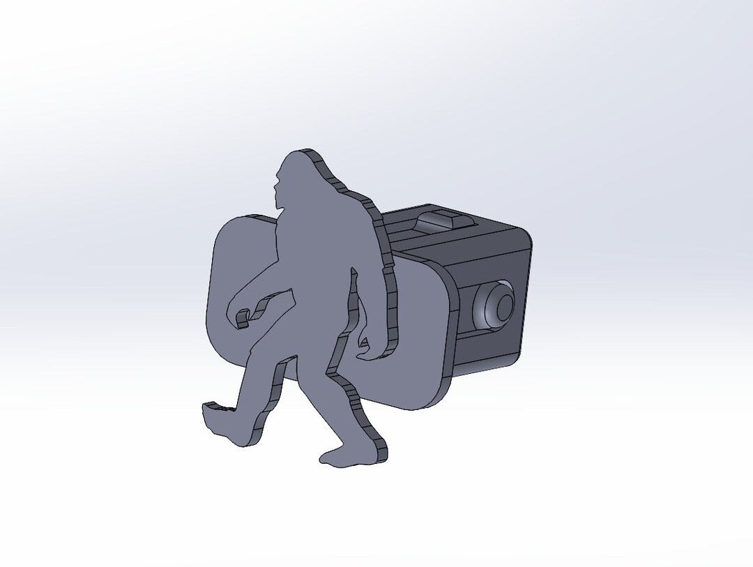 Auto-locking Hitch Cover STL for 2" Hitches - Bigfoot (no Trailer Pin ...
