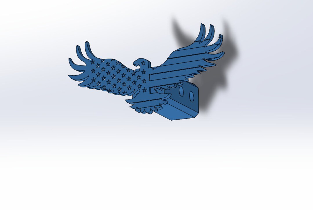 USA (eagle) Trailer Hitch Cover STL for 2" Hitches (hidden Storage ...