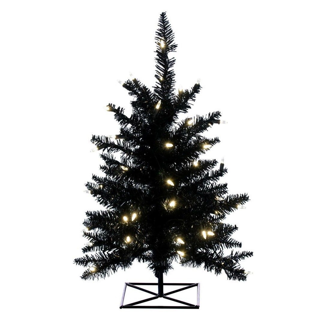 2' Black Fir Artificial Tabletop Christmas Tree - Etsy