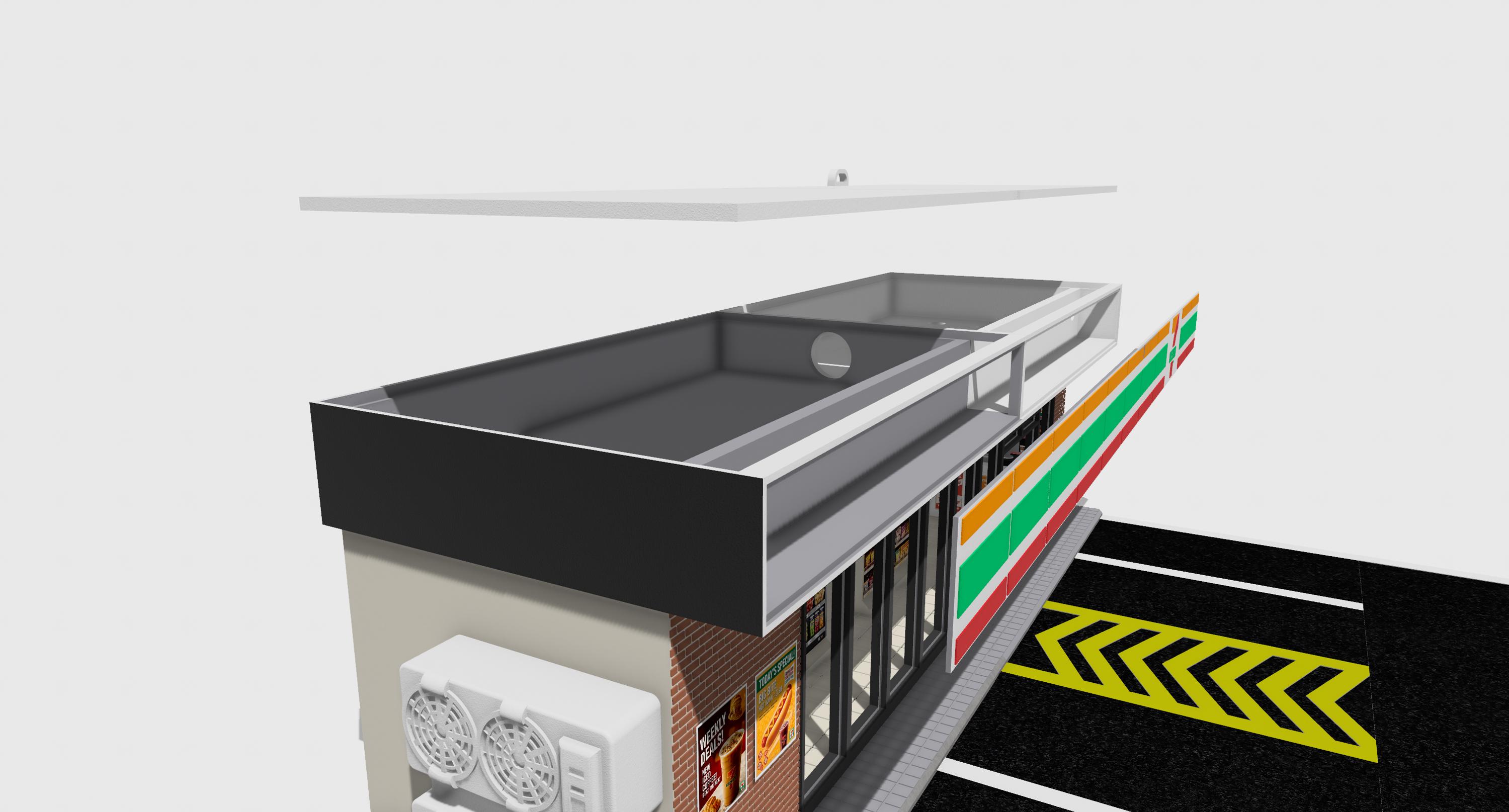 1/64 Scale JDM Konbini Diorama STL, Convenience Store Street Scene ...