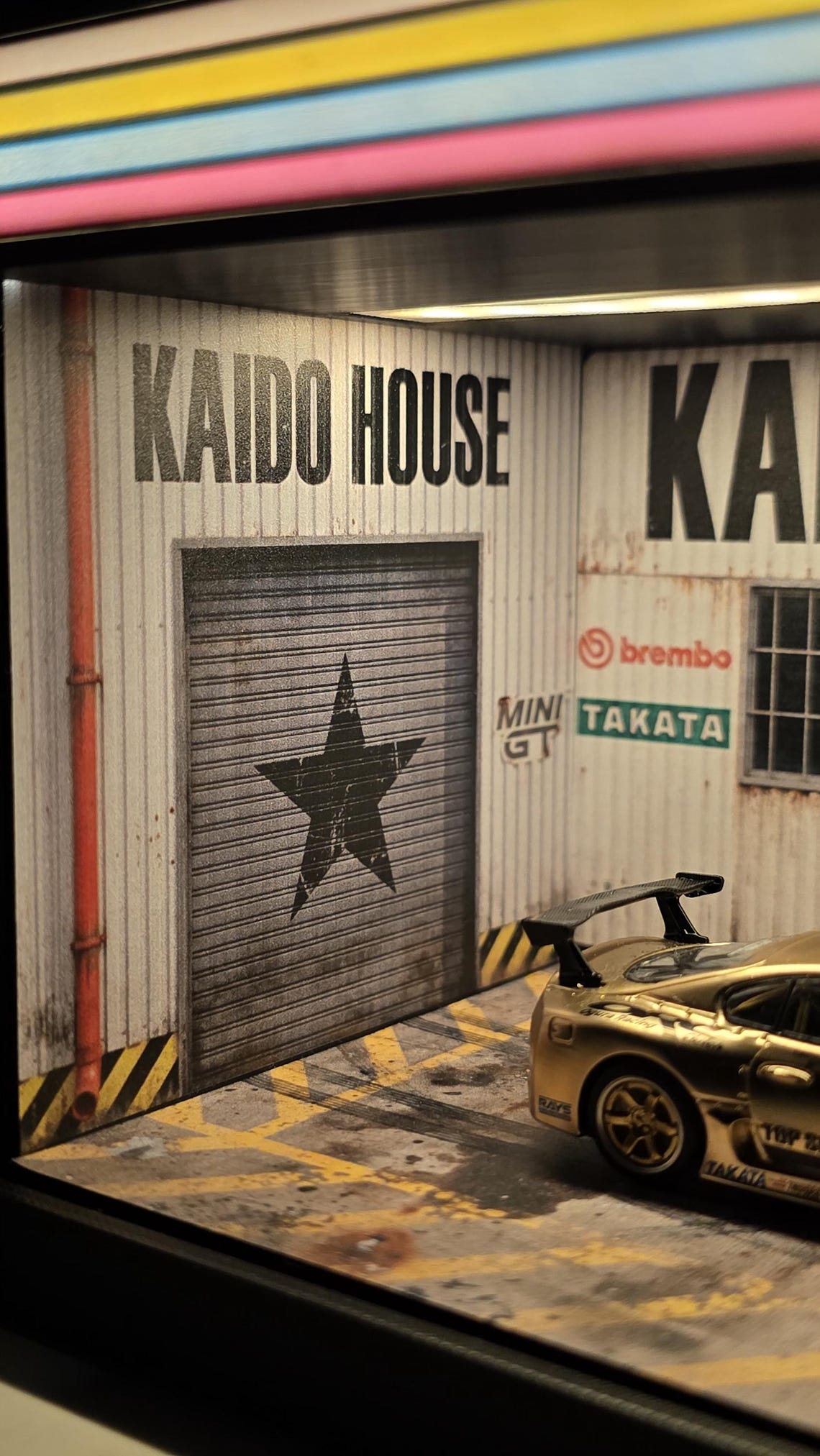 1/64 JDM Garage Diorama – Kaido House Edition With LED & Acrylic Cover ...