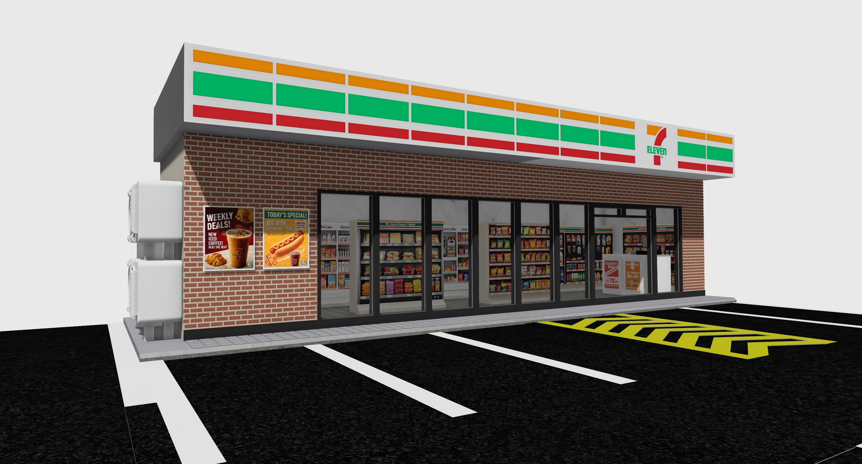 1/64 Scale JDM Konbini Diorama STL, Convenience Store Street Scene ...