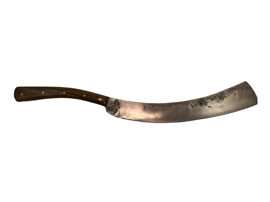 Hand Forged Long Curved Rectangular Knife - Etsy