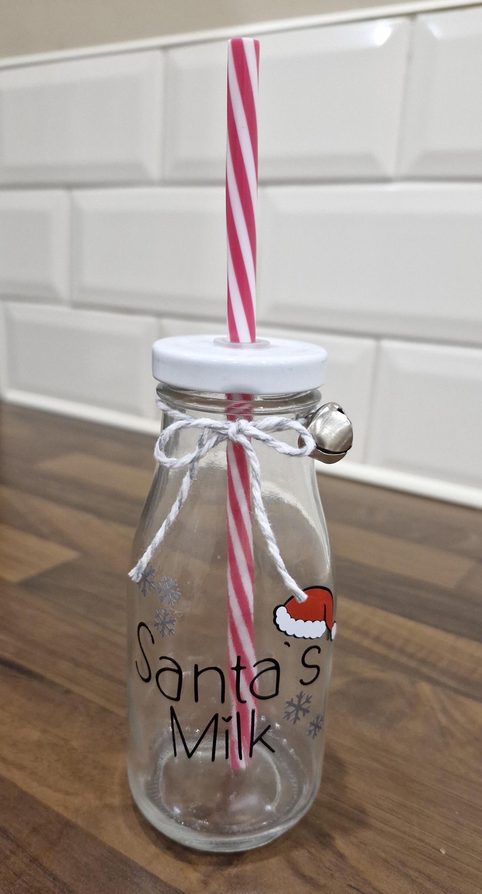 Personalised Santa Milk Bottle Set: Elf & Reindeer Food, Christmas Eve ...