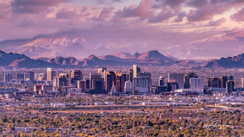 Phoenix Skyline Arizona Canvas Print Wall Art - Etsy