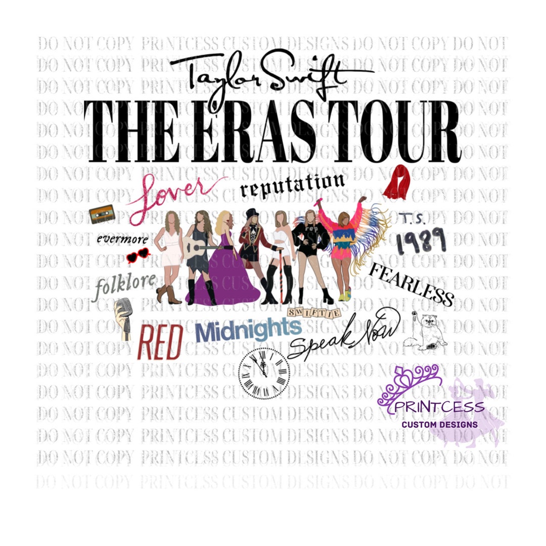 The Eras Tour DTF I Direct to Film Transfer I Ready to Press I 1989 Dtf ...