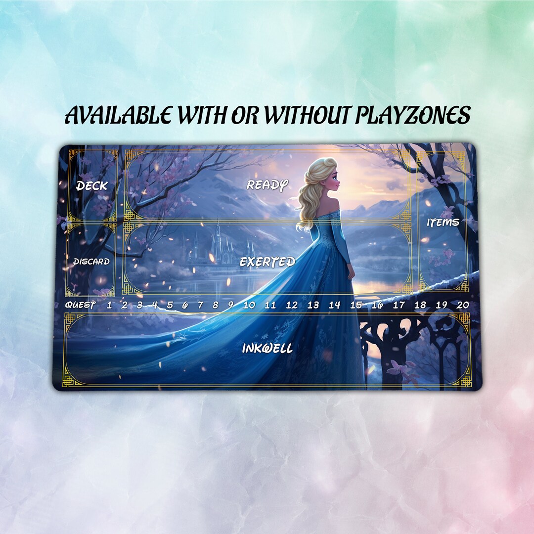 Ice Princess Lorcana Playmat 24x14 in With Playzone | Premium Playmat ...