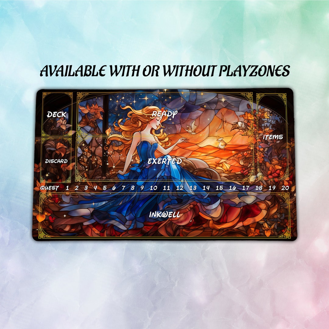 Whimsical Girl Lorcana Playmat 24x14 in With Playzone | Premium Playmat ...