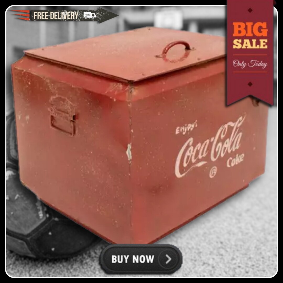 Vintage Coca-cola Fridge - Etsy UK