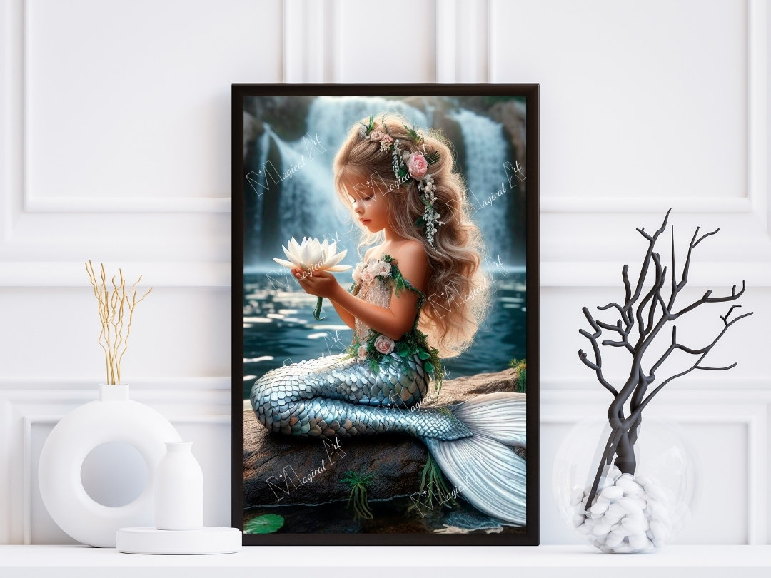 Fantasy Digital Mermaid Art, Realistic Mermaid Photography, Digital ...
