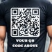 Customizable QR Code Hoodie, Custom QR Graphic Hooded Sweatshirt ...