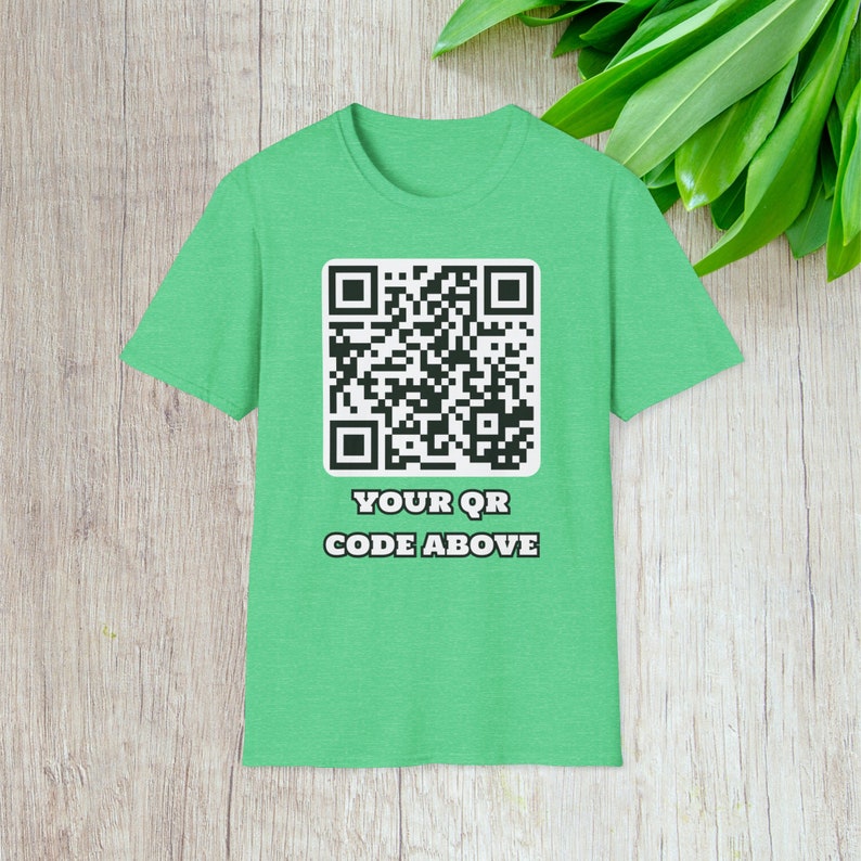 QR Code Tshirt, Custom Unique Graphic T Shirt, Personalized Scannable ...