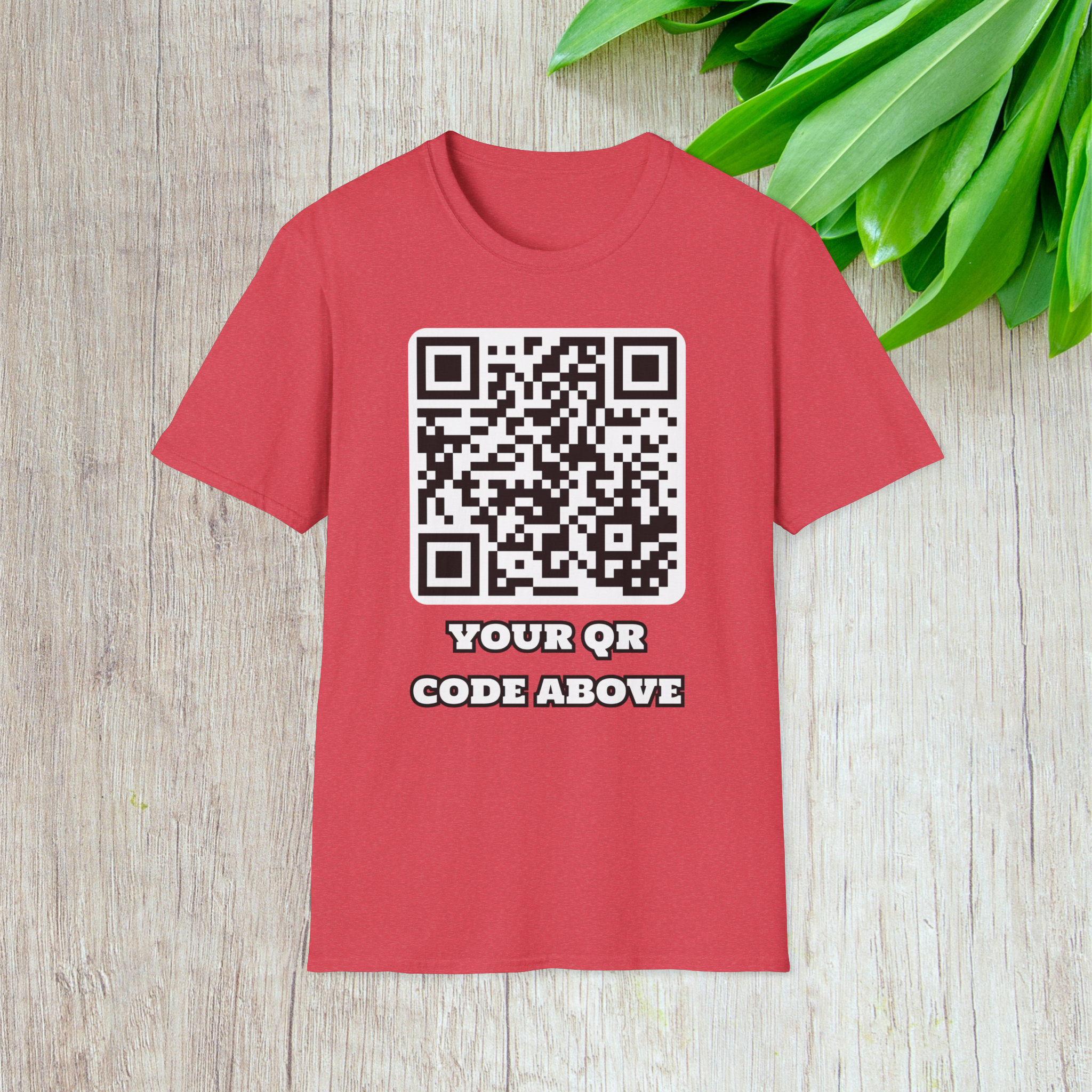 QR Code Tshirt, Custom Unique Graphic T Shirt, Personalized Scannable Website Webpage Tee, Quick ...