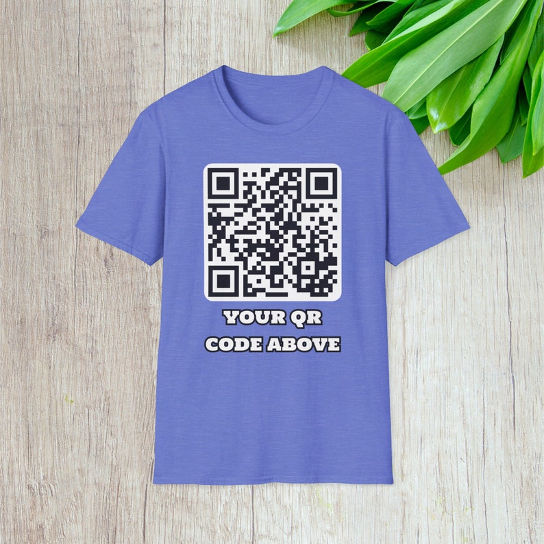 QR Code Tshirt, Custom Unique Graphic T Shirt, Personalized Scannable ...