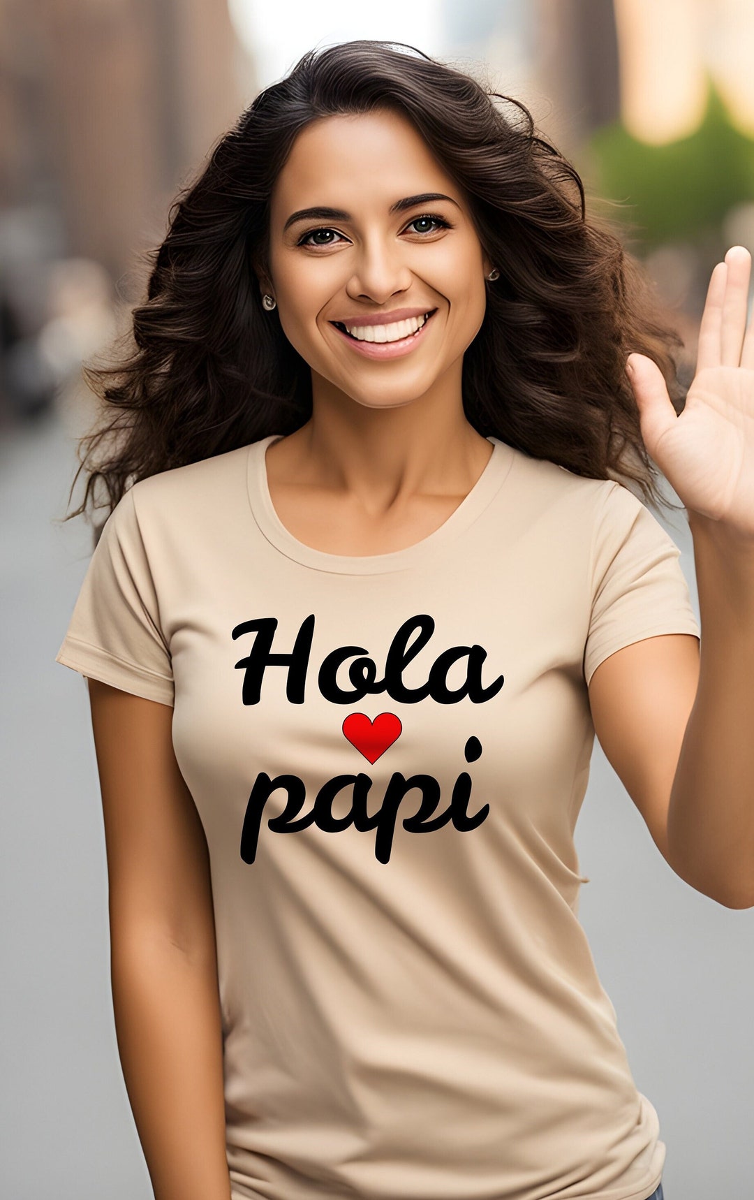 Hola Papi Tshirt, Spanish Adult Men's Women's Gift T Shirt, Español Camiseta Tee, Unisex ...