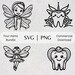 Tooth Fairy SVG PNG Collection Children Hand Drawn Clipart Dental ...
